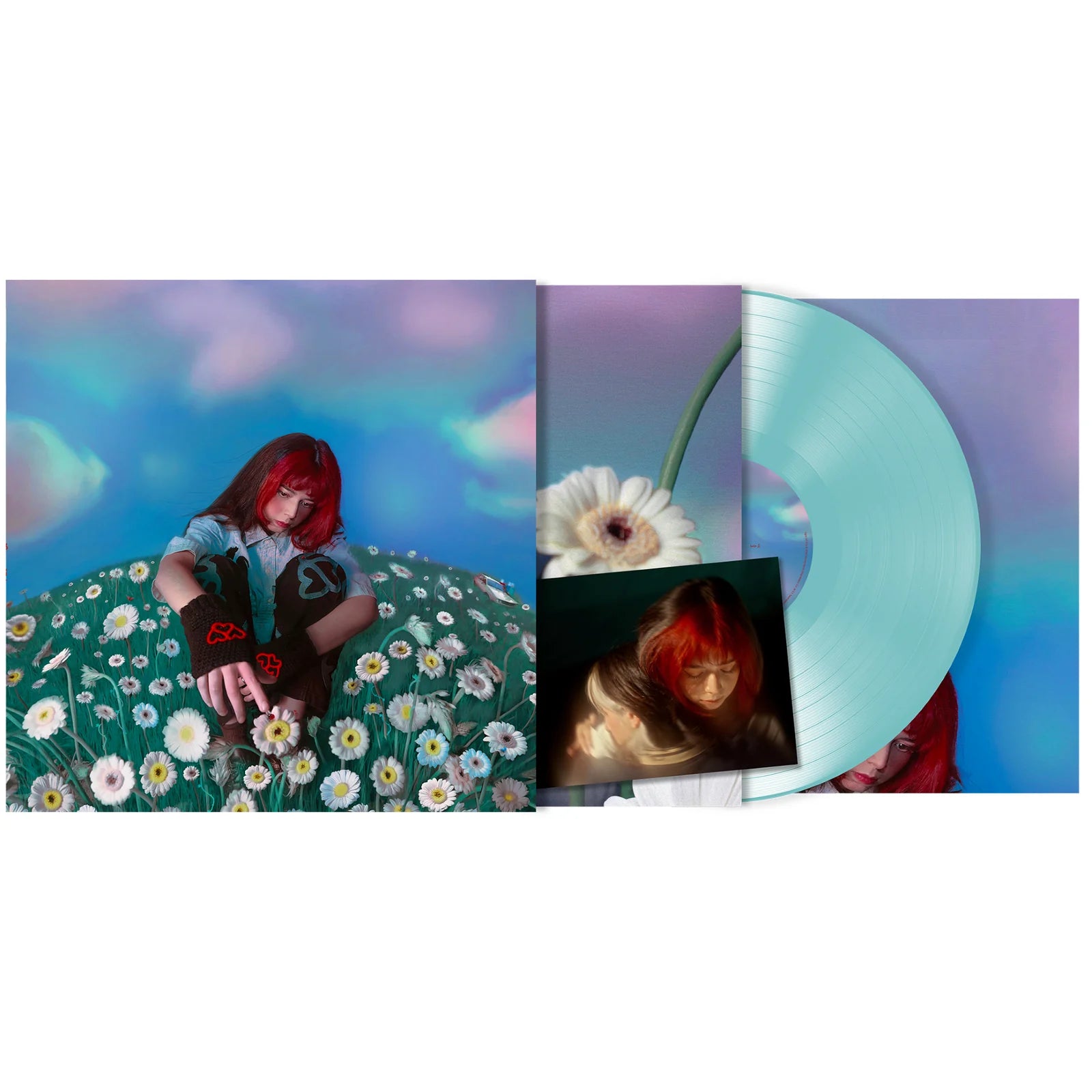 Bratty Tres Vinil Color Azul Con Inserto Único Firmado Dash The
